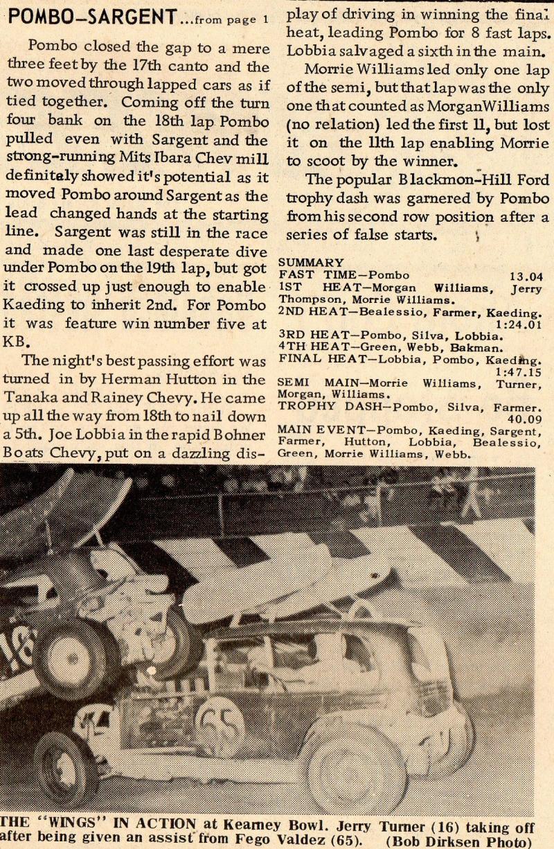 Legends Of San Jose Speedway - 1965 KEARNEY BOWL & CLOVIS RACING WHEELS ...