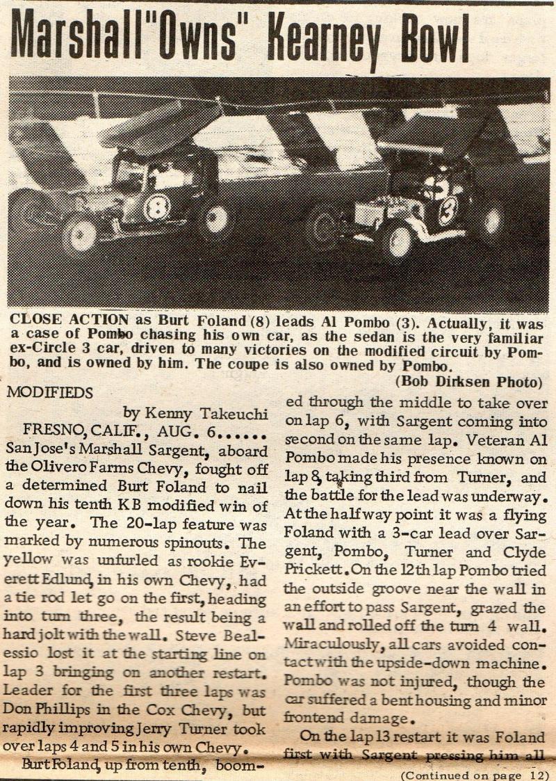 Legends Of San Jose Speedway - 1965 KEARNEY BOWL & CLOVIS RACING WHEELS ...