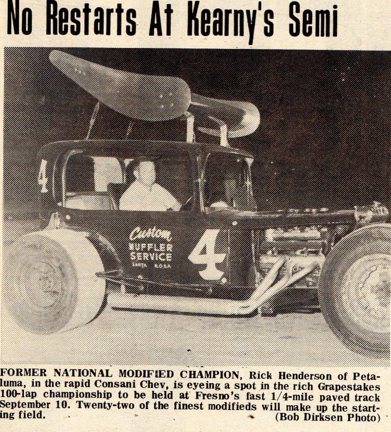 Legends Of San Jose Speedway - 1965 KEARNEY BOWL & CLOVIS RACING WHEELS ...